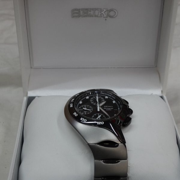 Seiko SPACE AGE Watch 100m 7T62-0AM0, Date, 41mm Case, Black dial ...