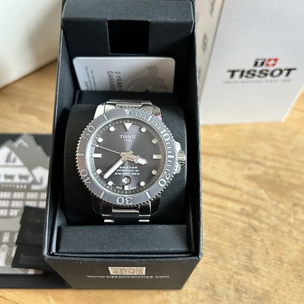 Tissot Seastar 1000 Dark Gray Men's Watch - T120407A | WatchCharts ...
