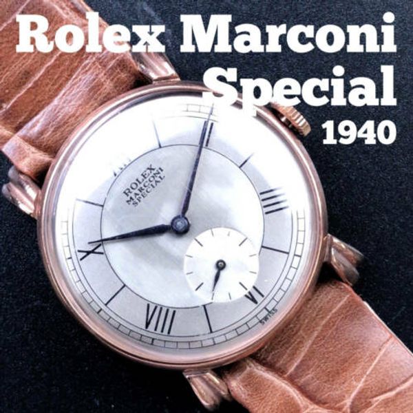Rolex Marconi Special Men's Antique Watch 1940s FreeShipping ...