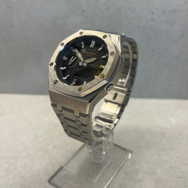 Custom CASIO G-Shock GA2100 'Platinum King' - AP royal oak mod, Men's ...