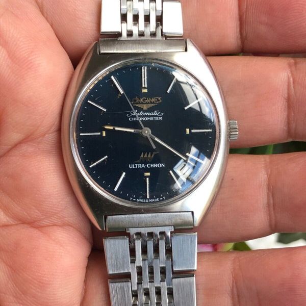 Longines ultra chron chronometer steel 34mm case special Light Brclt ...