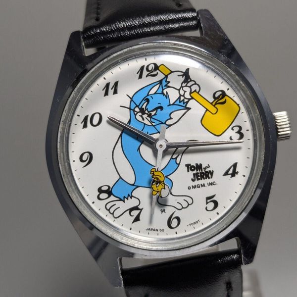 1970s vintage Seiko 5000-7000 Disney Time Tom And Jerry good works #49 ...