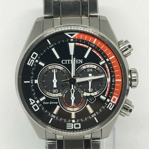 Citizen Eco-Drive Gents Silver Stainless Steel Watch B620-S107245 ...