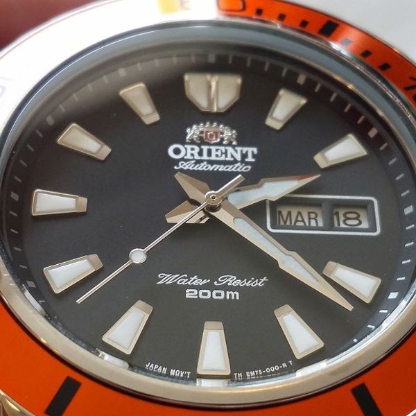 Orient Automatic Dive Watch - Orange Bezel Mako II | WatchCharts ...
