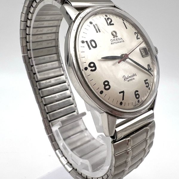1969 Omega Cal.565 Automatic Railmaster Official Date Just Wrist Watch ...