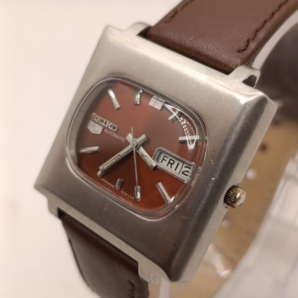 Rare Vintage Seiko 5 6309-5330 Automatic Red Dial Wrist Watch For Men's Japan | WatchCharts ...