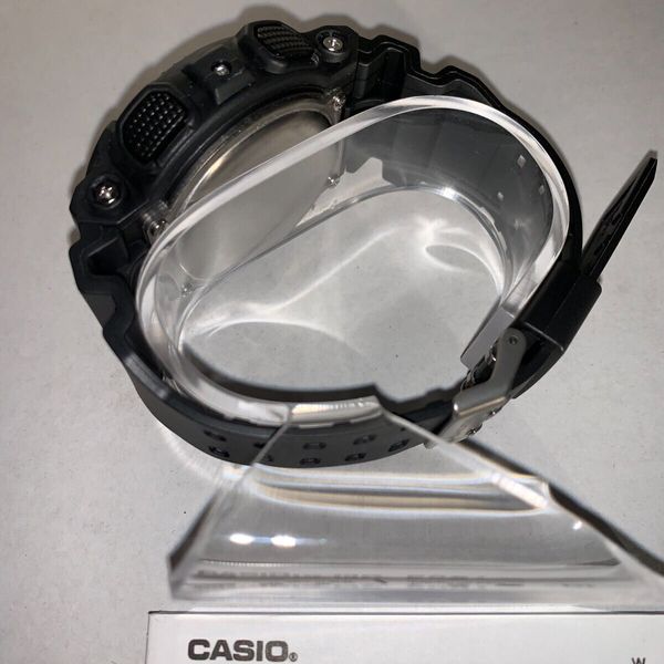 Casio G-Shock Men's Watch Black Resin with White Dials Analog-Digital ...