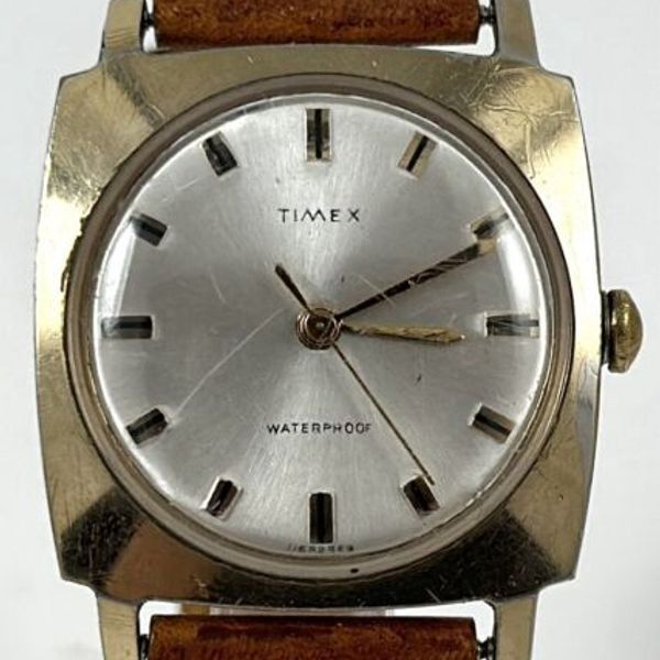 Vintage 1969 Timex Sprite Watch Runs Well Tank Style 11642469 ...