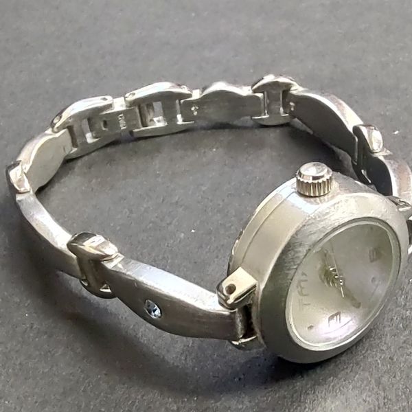 Timex TMX Ladies Quartz Bracelet Watch with Blue Dial Untested ...