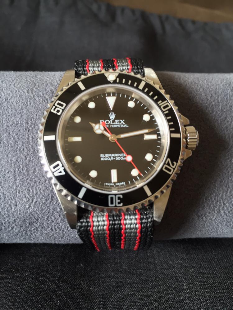FS - Rolex 14060M Z Series Two Line Submariner with Modified Red Second ...