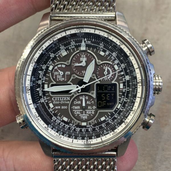 Citizen Navihawk AT UTC Eco-Drive Chronograph Mens Watch U680-S092876 ...