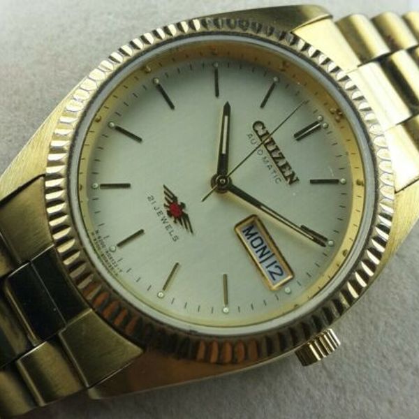 CITIZEN 8200A 21J MEN'S AUTOMATIC JAPAN ORIGINAL DIAL WRIST WATCH ...