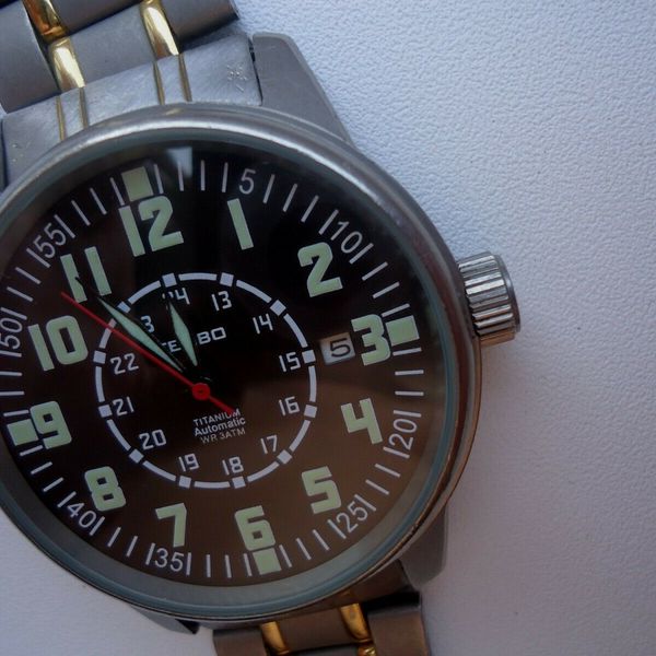TEMBO Automatic Titanium aviator (pilot) style - men's watch ...