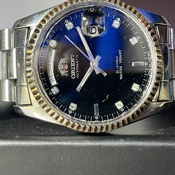 Raro Orient President Automatic Day_Date 36 mm Black Dial Tutto ...