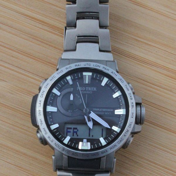 Casio Pro Trek Men's Black Watch - PRW-60T-7ACR | WatchCharts Marketplace