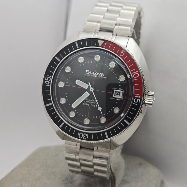 Bulova Oceanographer 666FEET 98B320 Automatic Men's Watch Devil Diver ...