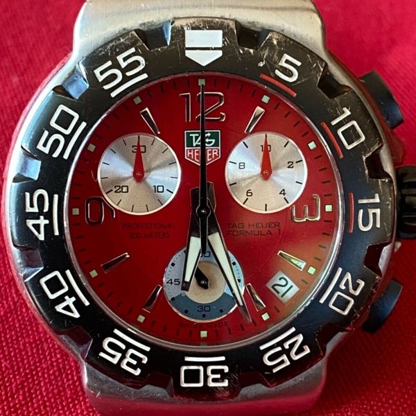 TAG Heuer Formula 1 Men's Watch red CAC1112 | WatchCharts Marketplace