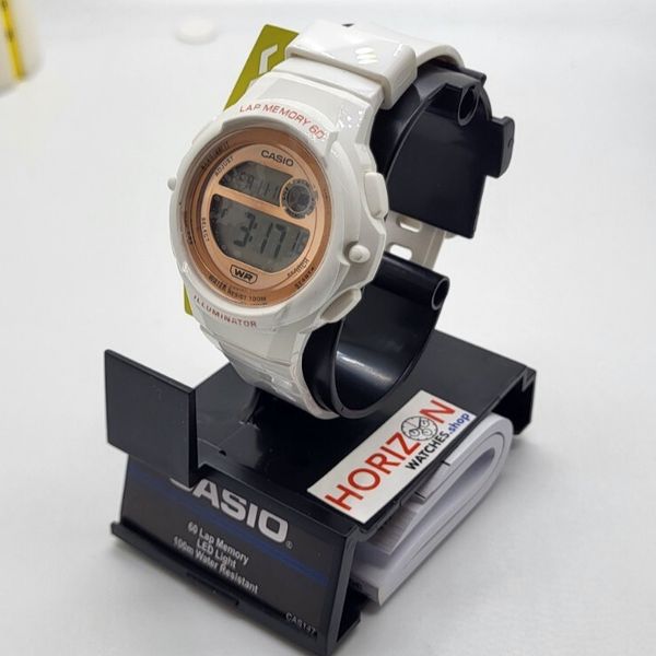 Casio LWS1200H-7A2V, Women's Digital Watch, 100 Meter WR, White Resin ...