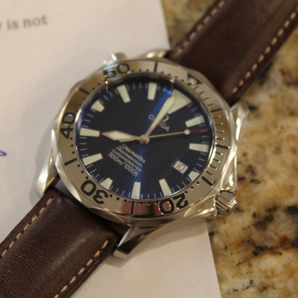 SALE! Omega Seamaster Pro 300M SMP 2255.80 Electric Blue 41mm Full Size Auto - Recent Service ...