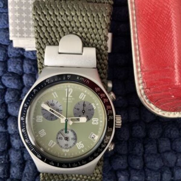 SWATCH IRONY ALUMINIUM BIG QUARTZ WATCH ( 2002 COLLECTABLE )BOX ...