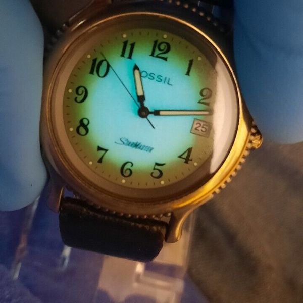 RUNNING Fossil Starmaster Men's Push Button Backlight Illumination ...