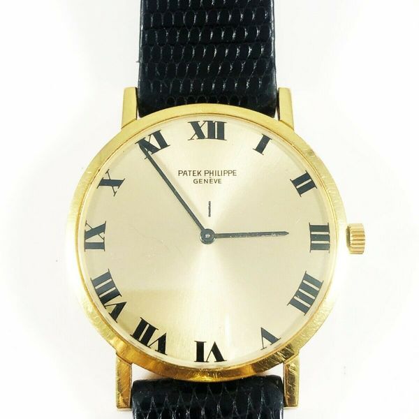 Patek Philippe Calatrava 3512 1960 18k Gold with Roman Numerals Cal.175 ...