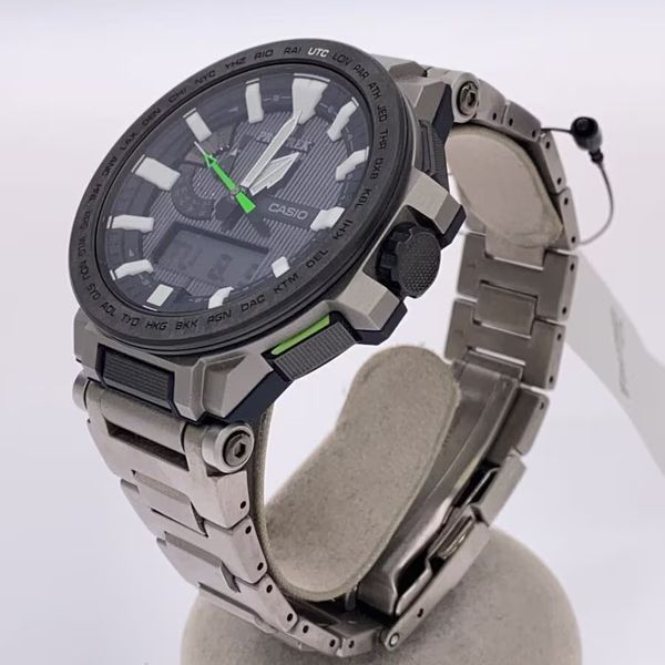 CASIO Solar Watch PROTREK Digital Analog BLK SLV | WatchCharts Marketplace