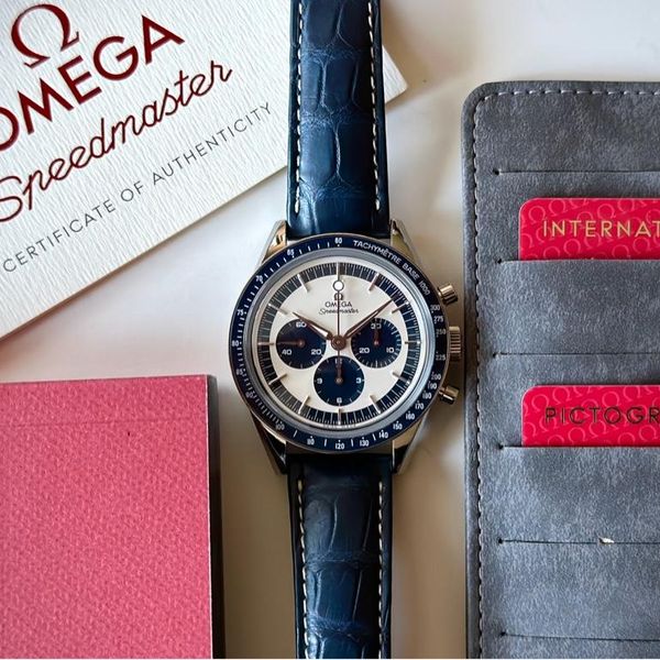 Omega Speedmaster | CK2998 Silver Dial with Blue Subdials | WatchCharts ...