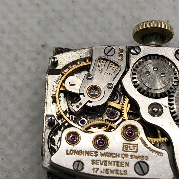 Vintage Longines 9LT 17J Watch Movement *Not Running**For Parts ...