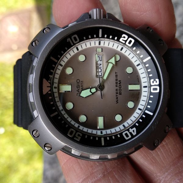 FS: Rare CASIO MD 703 White Quartz shrouded diver 1988 | WatchCharts ...