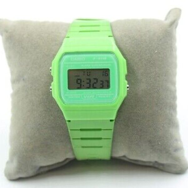 CASIO F-91W Green Classic Alarm Chrono Digital Quartz Wristwatch - M36 ...