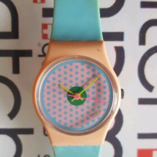 Swatch Pink Flamingo LP100 1986 Standard Ladies 25mm Vintage ...