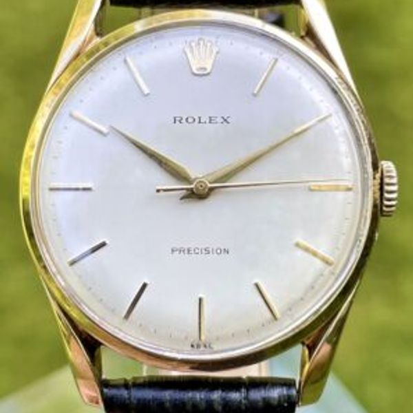 Rolex Precision 9K Gold 1965 Rare Gents Ref 13345 Vintage Watch, 34mm ...