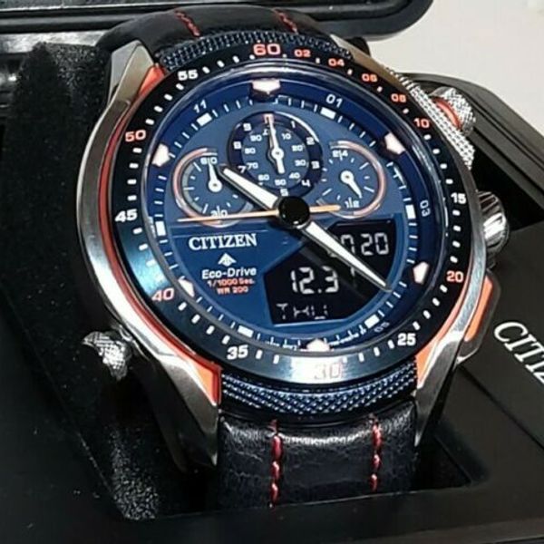 Citizen Eco-Drive Men's Ana-Digi Promaster SST Blue JW0139-05L with ...
