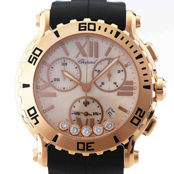 Chopard Chopard Happy Sport Diamond Chronograph Watch 42mm 283581-5003 ...