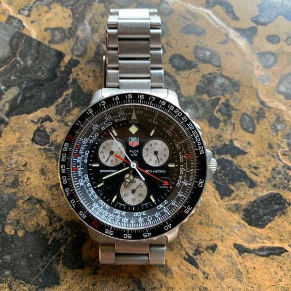 TAG Heuer Pilot Chronograph Date Tachometer - 530.806 | WatchCharts ...