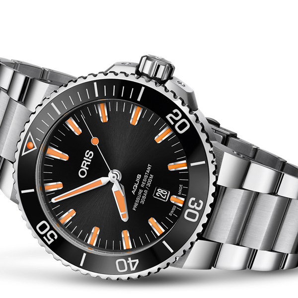 Oris Aquis Date Steel Bracelet 7730 01 733 7730 4159-07 8 24 05PEB ...