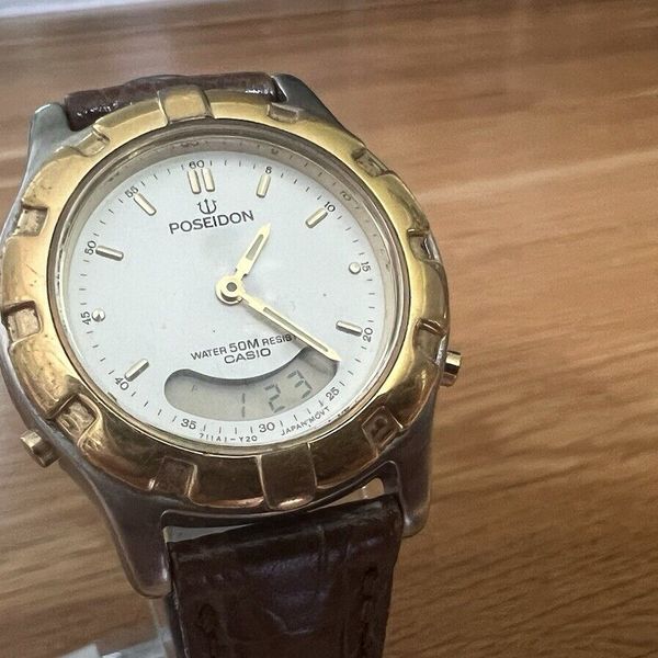 Casio Poseidon womens watch PNL-104 ani-digi analog digital ...