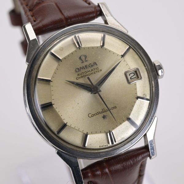 OMEGA Constellation Pie Pan 14902 Silver Dial Cal 561 34mm Watch | WatchCharts Marketplace