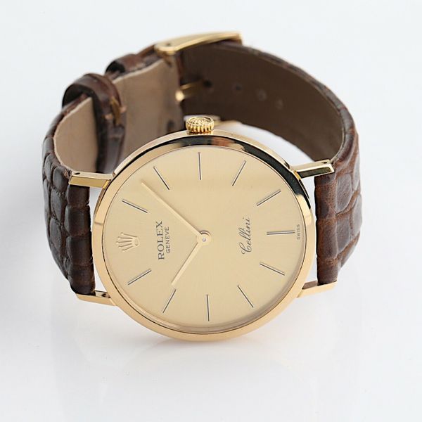 ROLEX Cellini Ref# 4112 18k Yellow Gold Wristwatch | WatchCharts ...