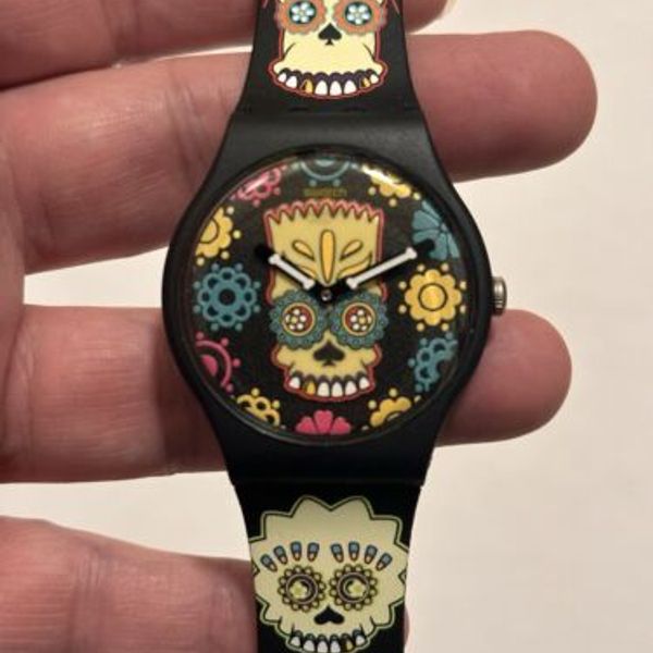 D'OH OF THE DEAD! Simpson Family Special Pack NEW GENTS Swatch SO29Z135 ...