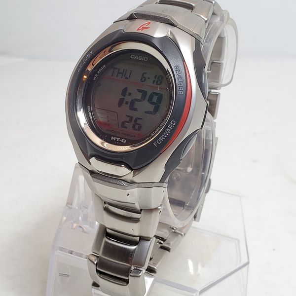 Casio MTG-701 G-Shock Men's Alarm Chronograph Stainless Steel Watch NEW ...