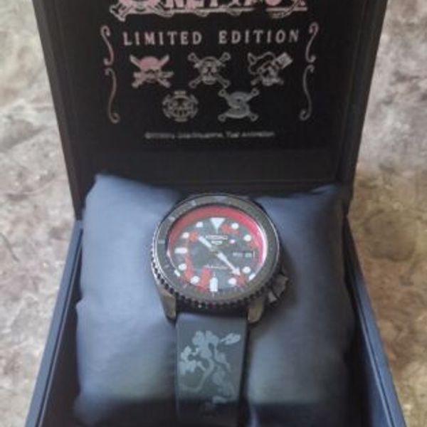 Seiko 5 Sports X One Piece Luffy Watch - SRPH65 LIMITED EDITION ...