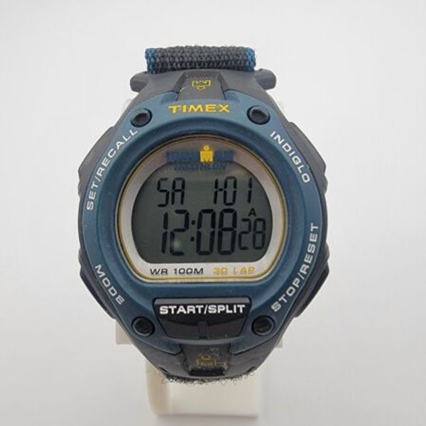 Men's Timex T5k413 Ironman Triathlon 30 Lap Digital Indiglo Watch New Battery | WatchCharts ...