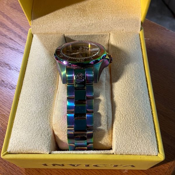 Invicta Pro Diver Lady Women's 38mm Diamond Abalone Dial Rose Gold ...