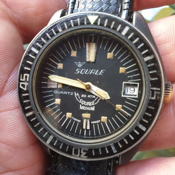 Shark Medium Diver Military 300m Vintage RARE PWD Bakelite Model Depose ...