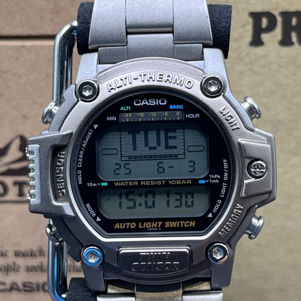 CASIO PROTREK PRO TREK PRT-311 Titanium Men Quartz Watch Vintage in Box ...