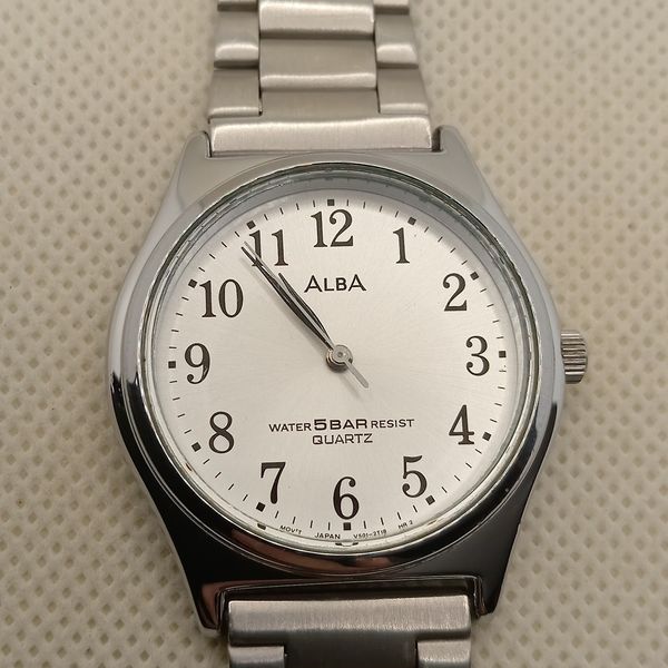 Alba By Seiko Unisex Quartz Watch, Working, New Battery, Nice Used ...
