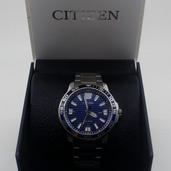 Citizen Men`s Watch J810-R014633 Eco Drive Blue Dial Gunmetal Stainless ...