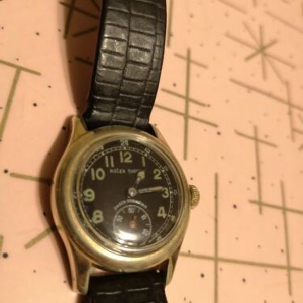 Vintage 1940s ww2 Rolex Tudor watch good condition wwii Canadian army ...
